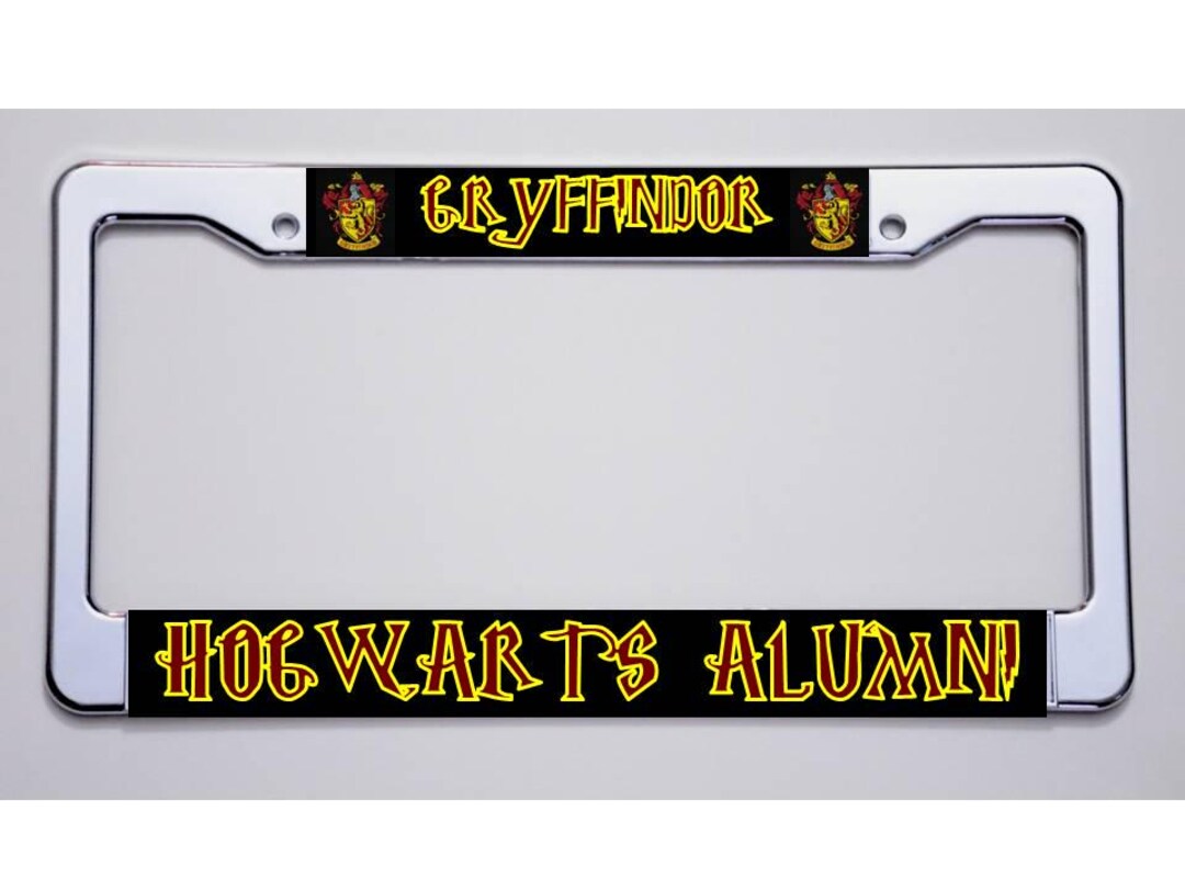Gryffindor/hogwarts Alumni: Chrome Plated ABS Plastic License Plate ...