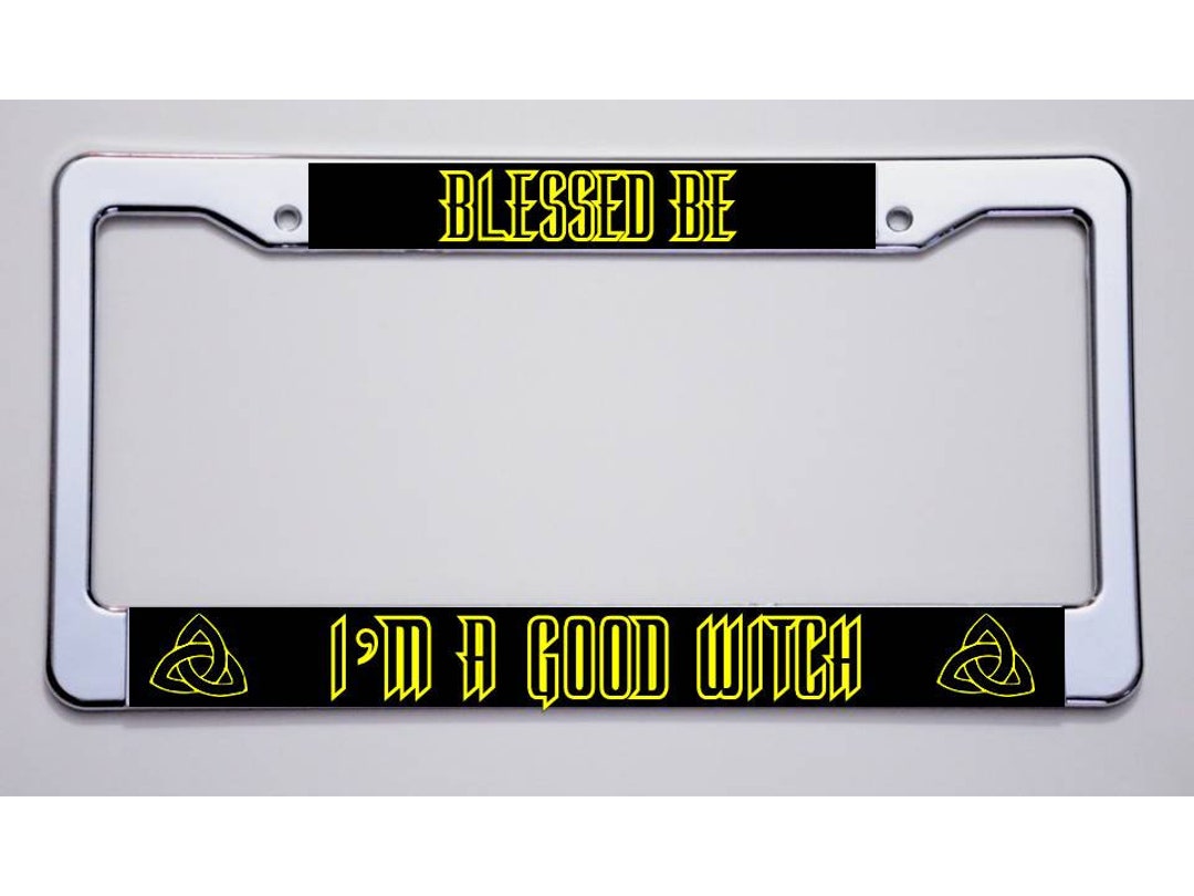 Are You WICCAN? "blessed Be/i'm A Good Witch" Chrome Plated ABS Plastic ...