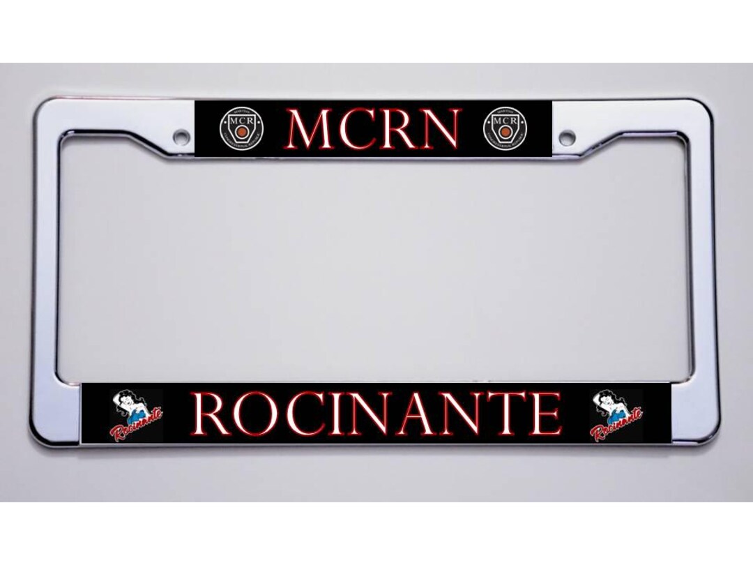 The Expense Fans mcrn/rocinante Chrome Plated ABS Plastic License Plate ...