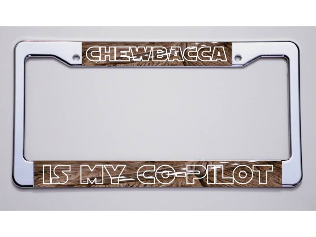 STAR WARS Fans! "chewbacca/is My Co-pilot" Chrome Plated ABS Plastic ...