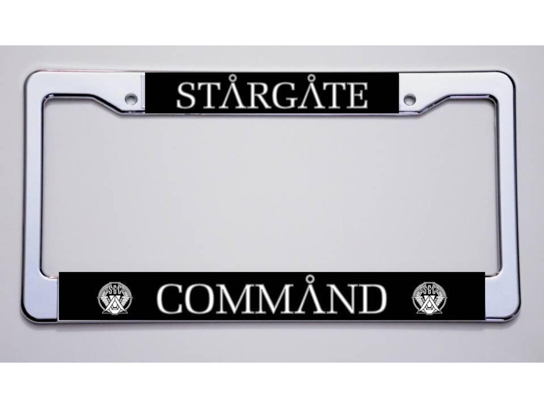 STARGATE Fans! "stargate/command" Chrome Plated ABS Plastic License ...