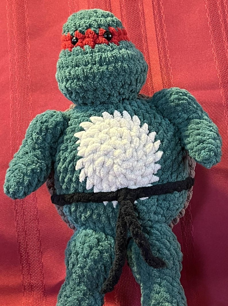 Large Crochet Ninja Turtle - Etsy