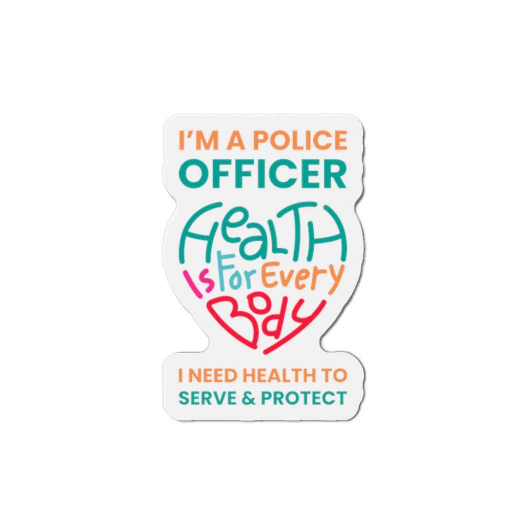 Police Officer Print Logo Die-cut Magnets - Etsy