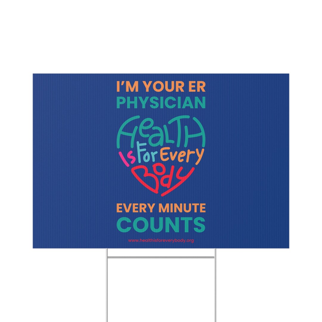 ER Physician Lawn Sign - Etsy