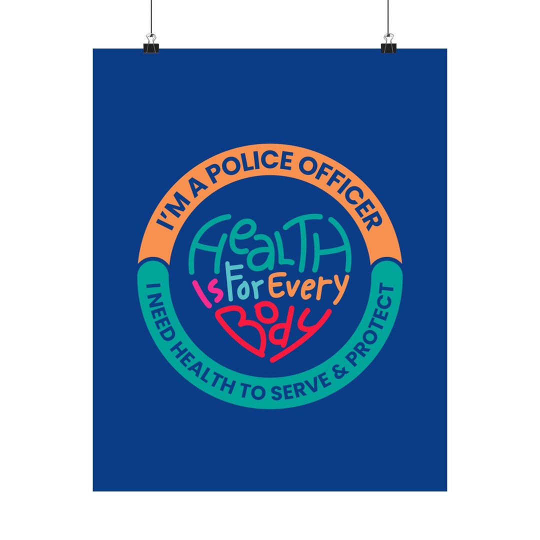 Police Officer Blue Matte Vertical Posters - Etsy