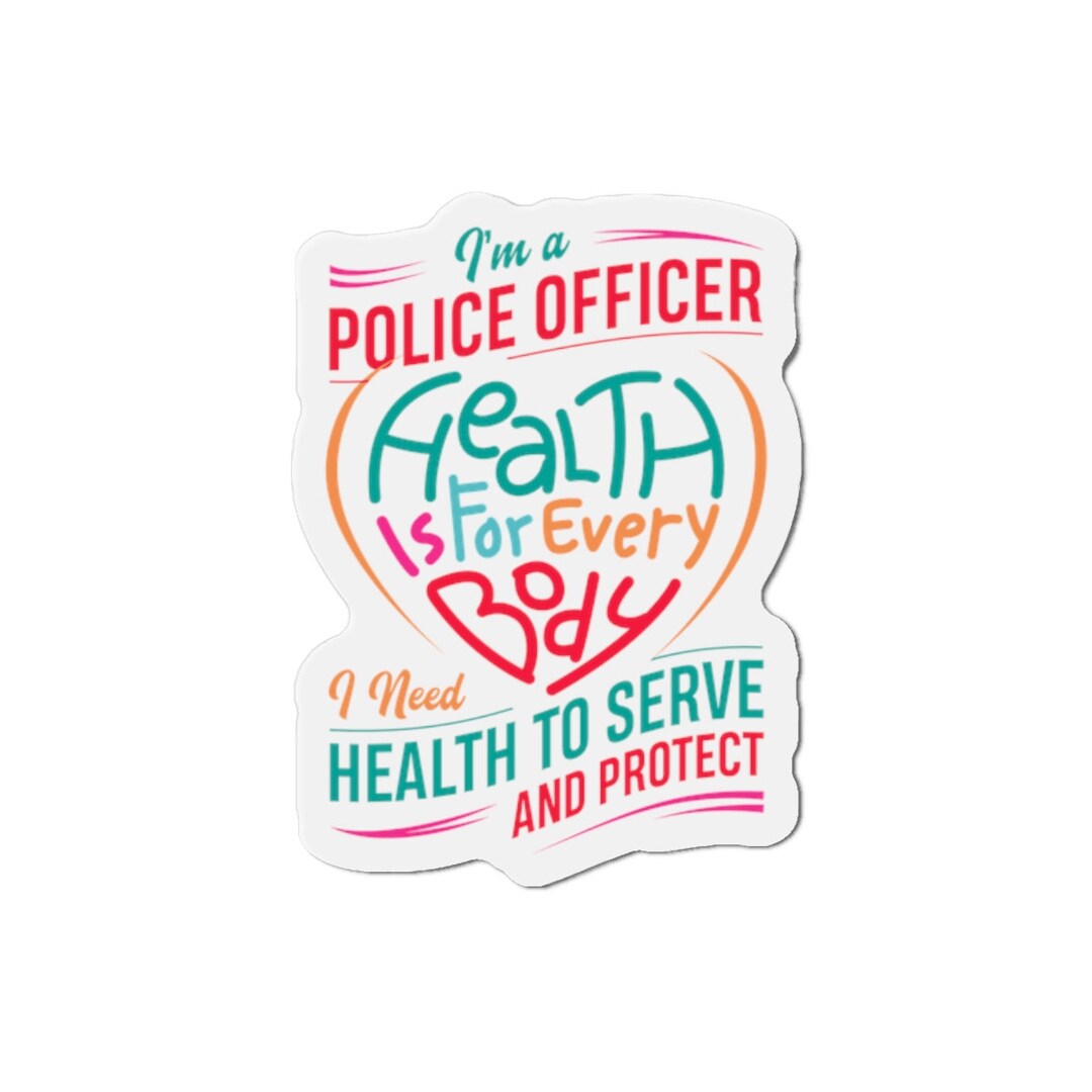 Police Officer Cursive Logo Die-cut Magnets - Etsy