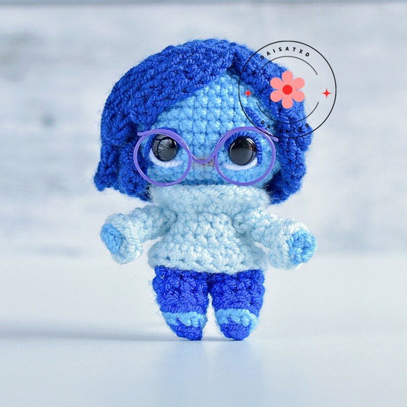 Sadness Inside Out Pattern, Amigurumi Joy Crochet, Pattern Sadness ...