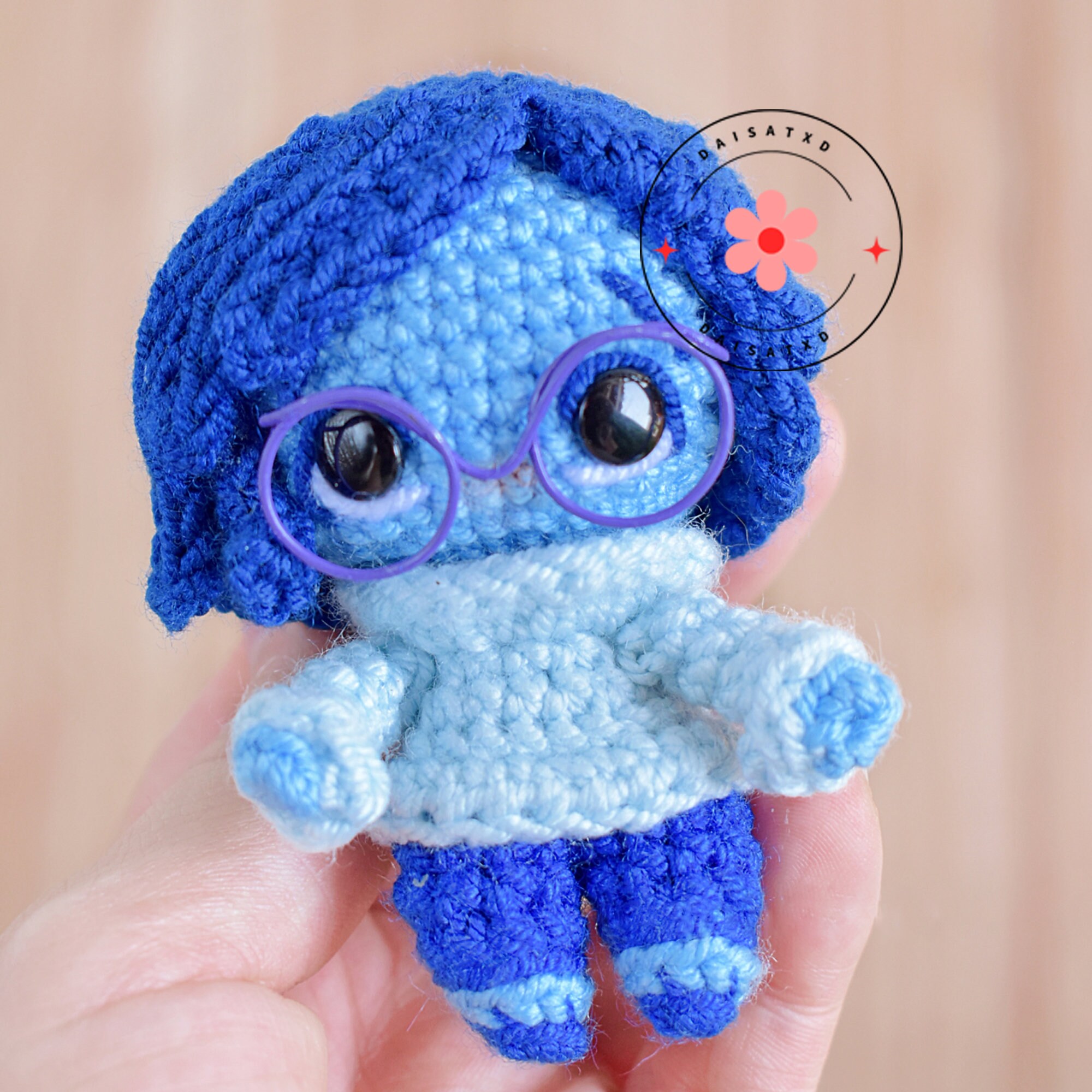 Sadness Inside Out Pattern, Amigurumi Joy Crochet, Pattern Sadness ...