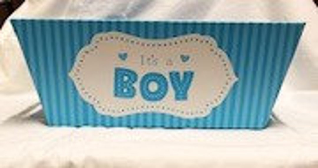It's a Boy Gift Box, Do It Yourself Baby Basket - Etsy