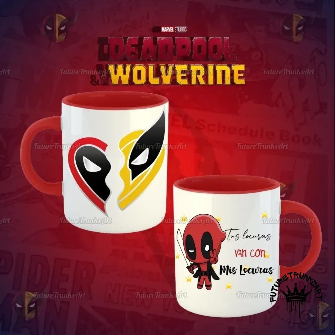 Custom Deadpool Wolverine Deadpool 3 Coffee Mug, Superhero Best Friends ...