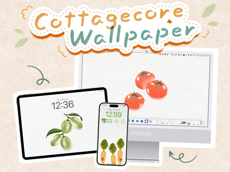 Cottagecore Aesthetic 4K Wallpaper for Phone Tablet and Desktop | Cute ...