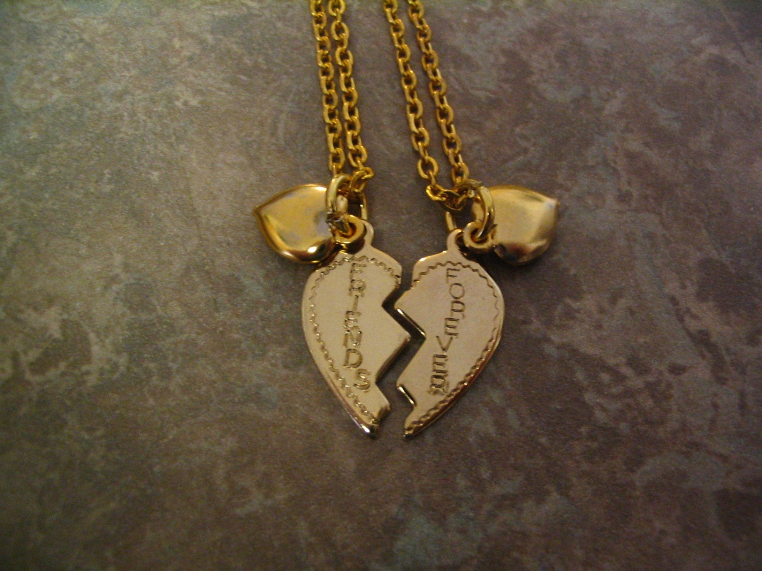 2 Friends Forever Heart Necklace Set for Friends or Sister - Etsy UK