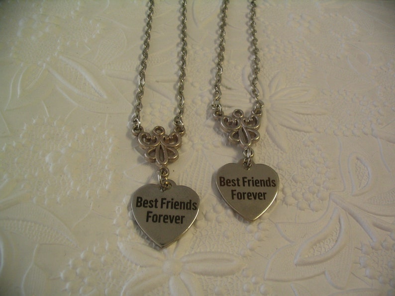2 Best Friends Forever Necklace Set Jewelry Gift - Etsy