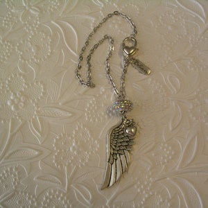 Angel Wing Car Rear View Mirror With Believe Charm Accessory Car ...