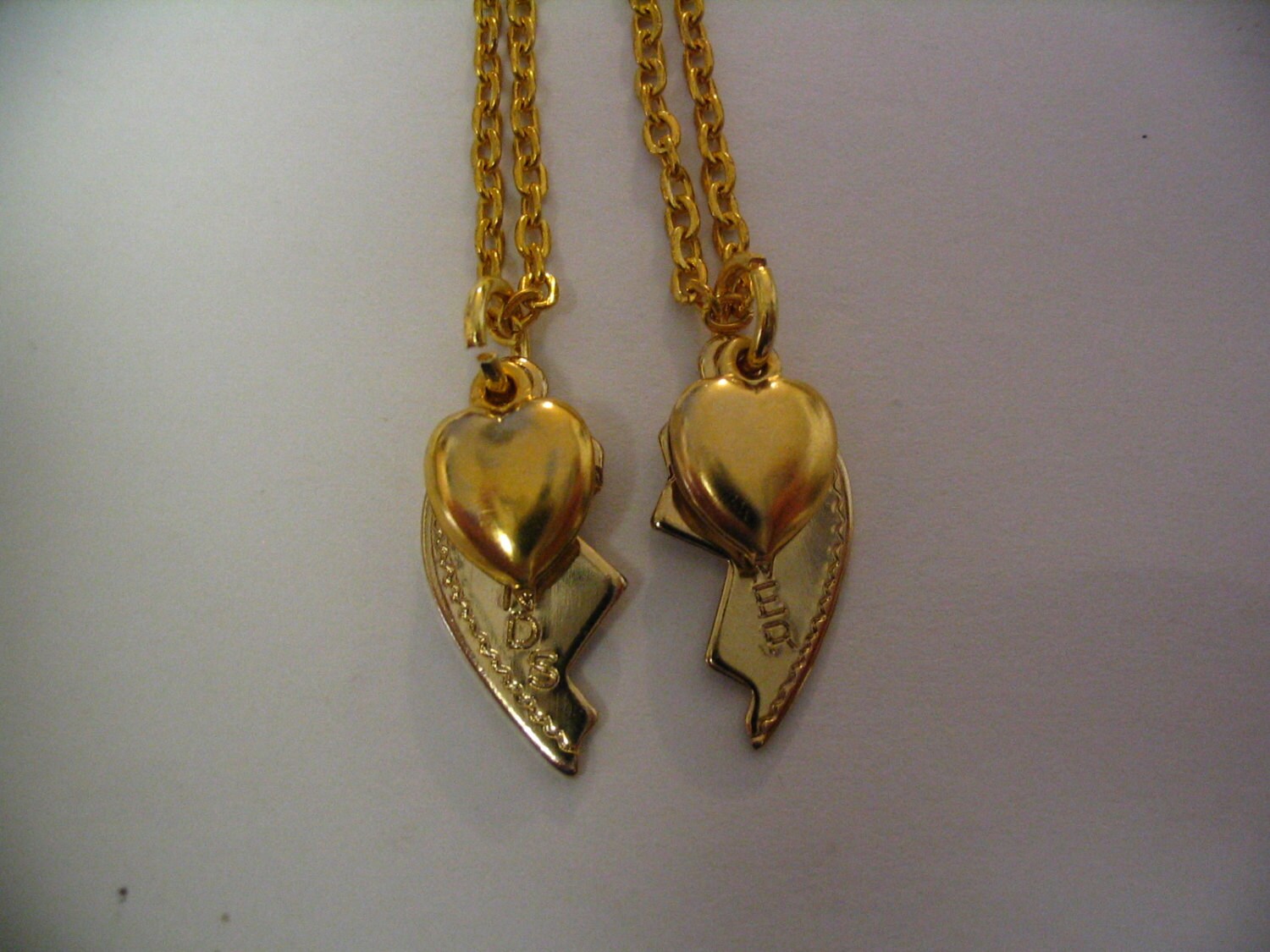 2 Friends Forever Heart Necklace Set for Friends or Sister | Etsy