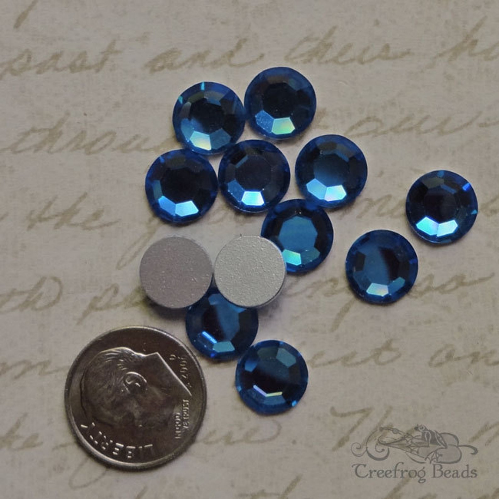 Vintage Swarovski Crystal Flatback Rhinestones in Transparent - Etsy