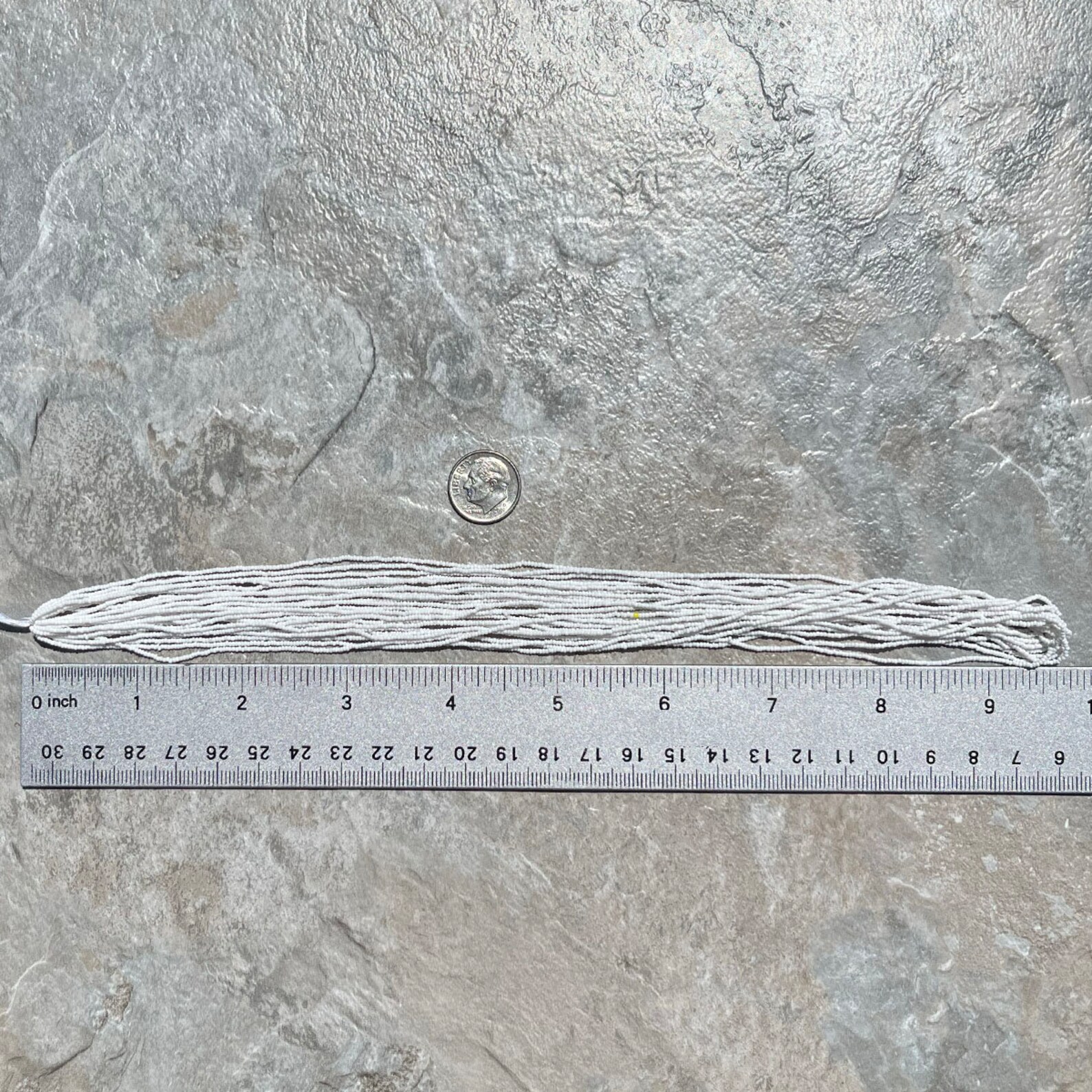 Size 18/0 Antique Micro Seed Beads in Opaque White. 5 Gram Bag or Full ...