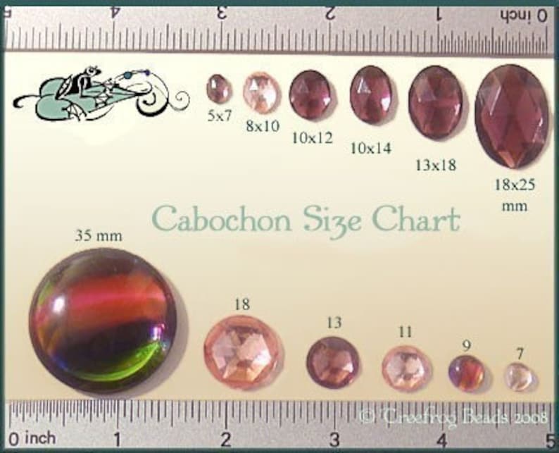 6 Small 8x10 Mm FACETED Glass Cabochons in Purple Amethyst. Vintage ...