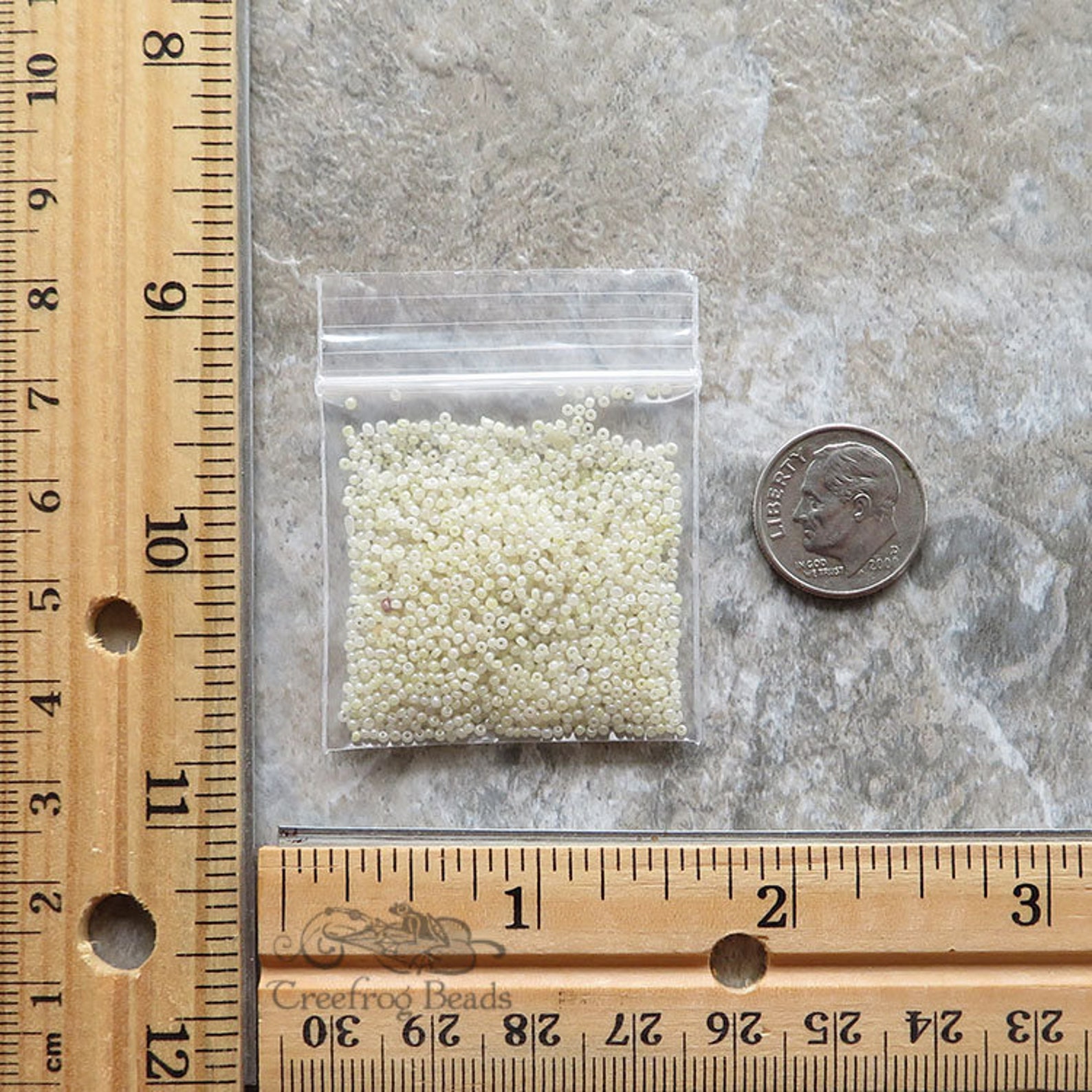 Size 20/0 Antique Microbeads in Creamy Pearl White. Vintage | Etsy