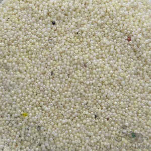 Size 20/0 Antique Microbeads in Creamy Pearl White. Vintage - Etsy