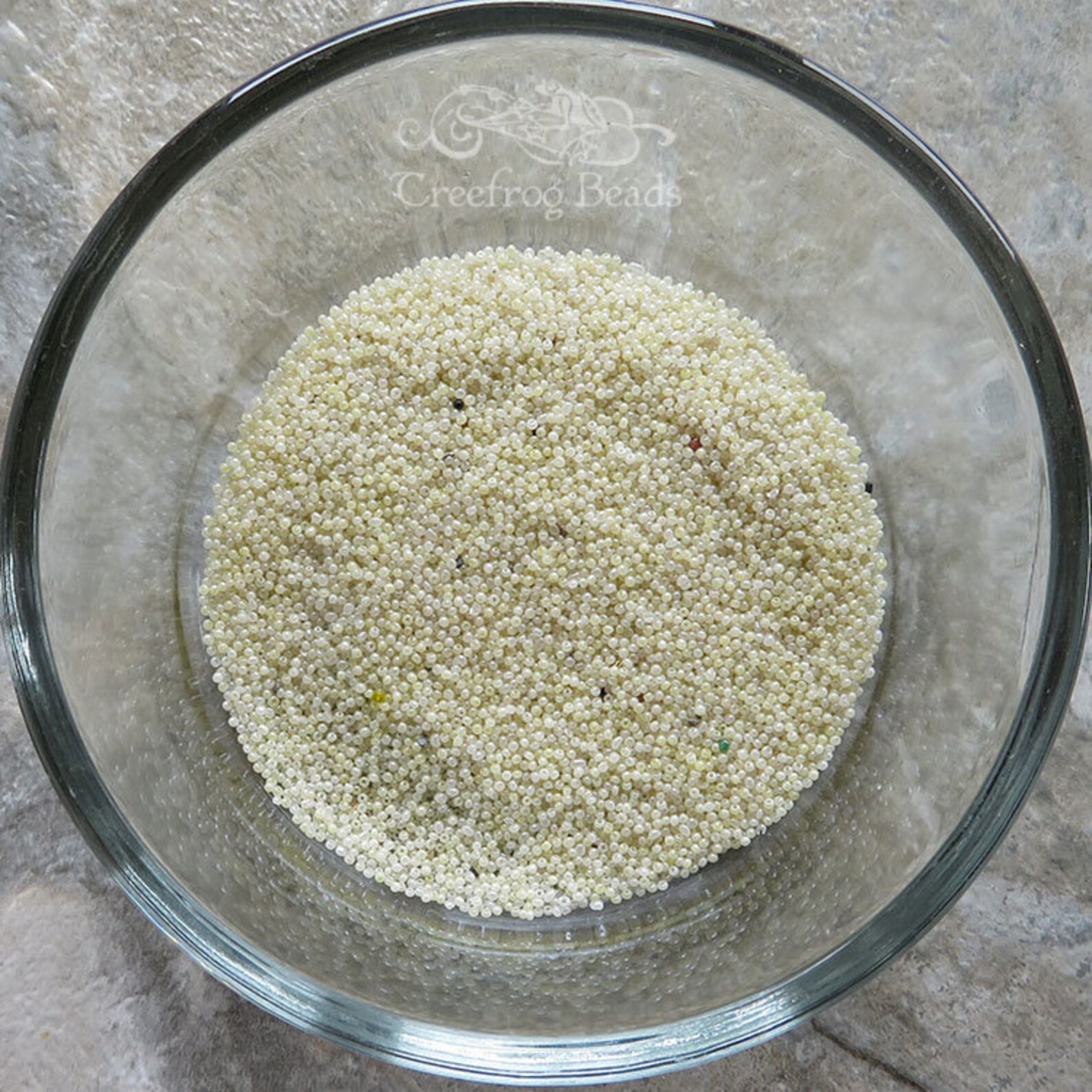 Size 20/0 Antique Microbeads in Creamy Pearl White. Vintage - Etsy