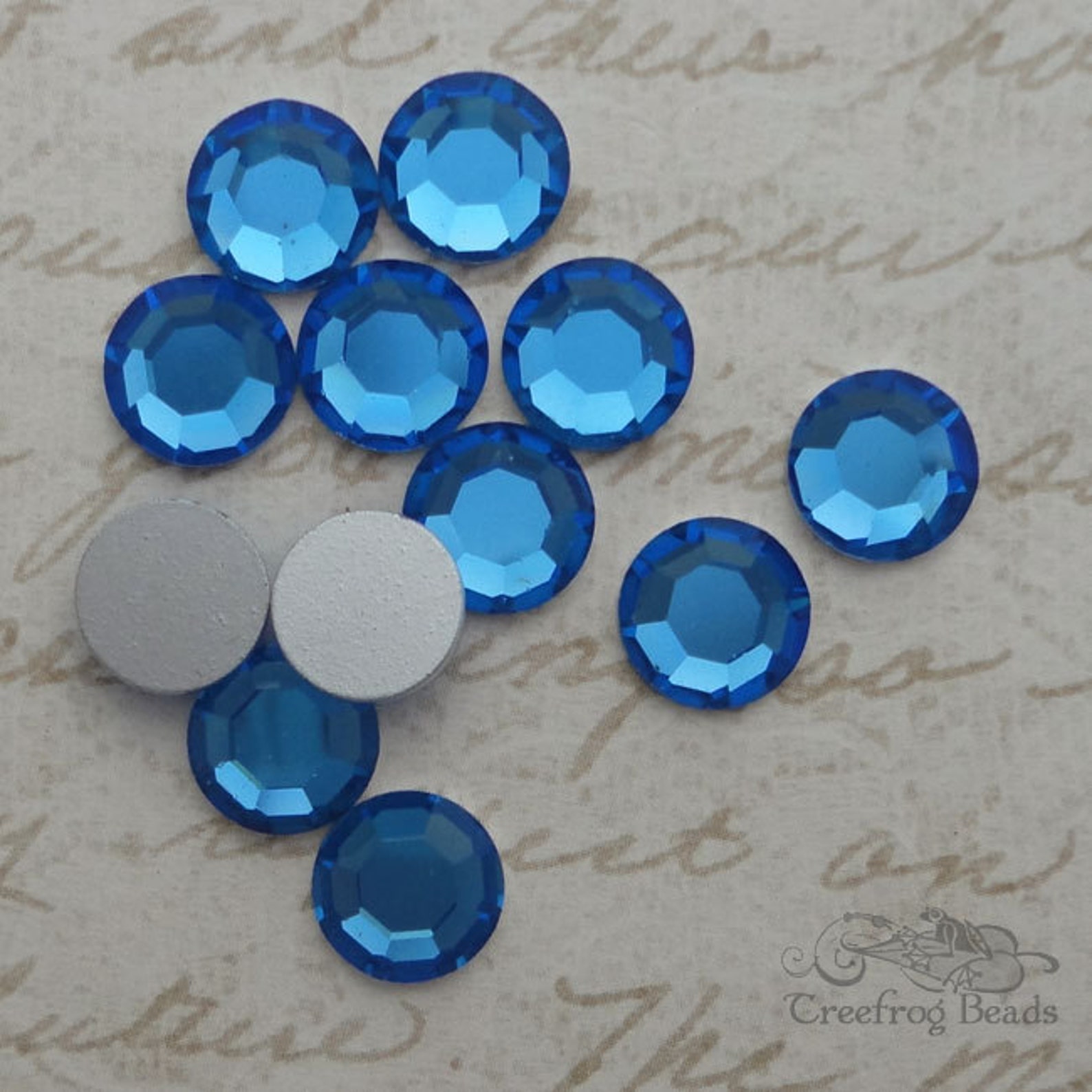 Vintage Swarovski Crystal Flatback Rhinestones in Transparent - Etsy