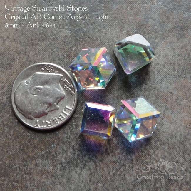 1980's Vintage Swarovski Crystal Cube Shaped Stones in - Etsy