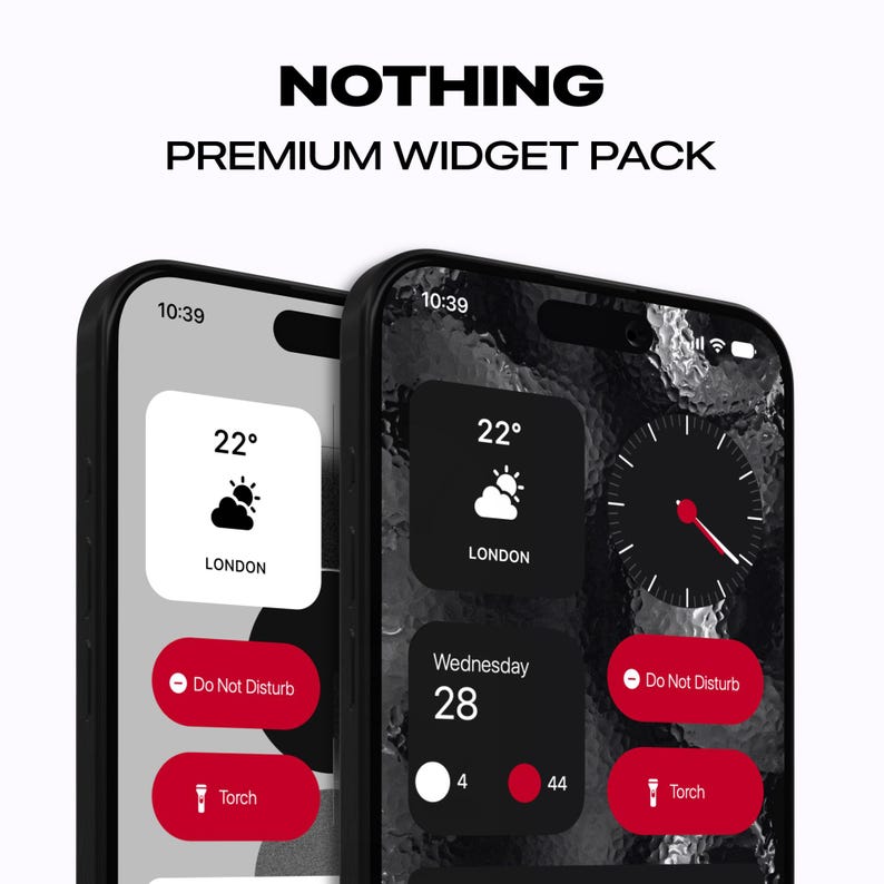 Nothing Phone Widgets & Wallpapers Pack | iPhone Widgets | Widgy ...