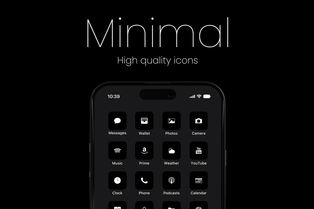 IPhone Ios 17 App Icons Homescreen Icons Home Screen Widgets Social ...