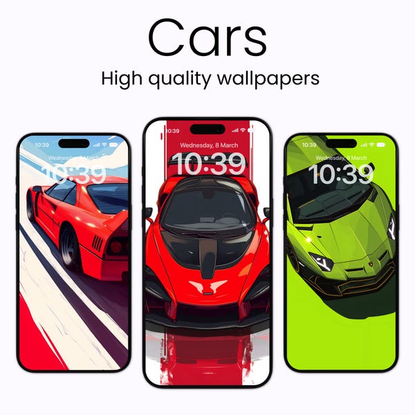 Car Wallpaper Mobile - Etsy UK