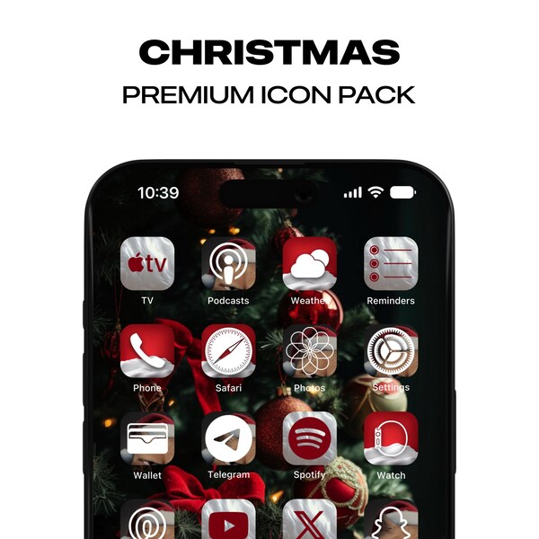 Free Christmas App Icons - Etsy