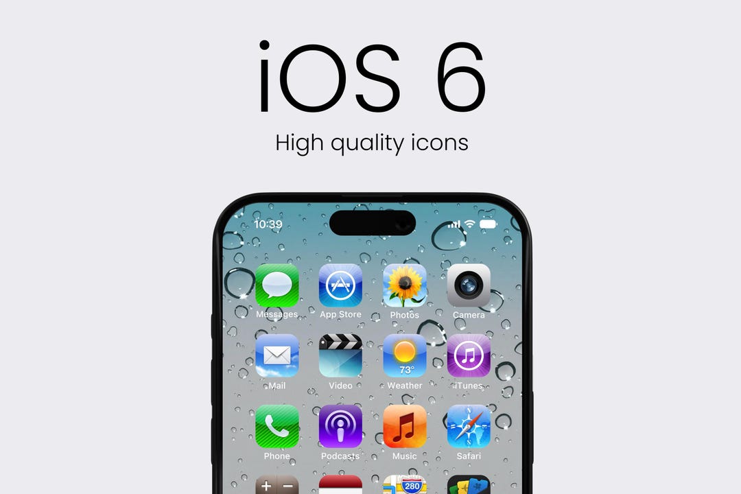 Ios 6 iPhone App Icons Homescreen Icons Home Screen Widgets Social Media Free Custom Icons Icon ...