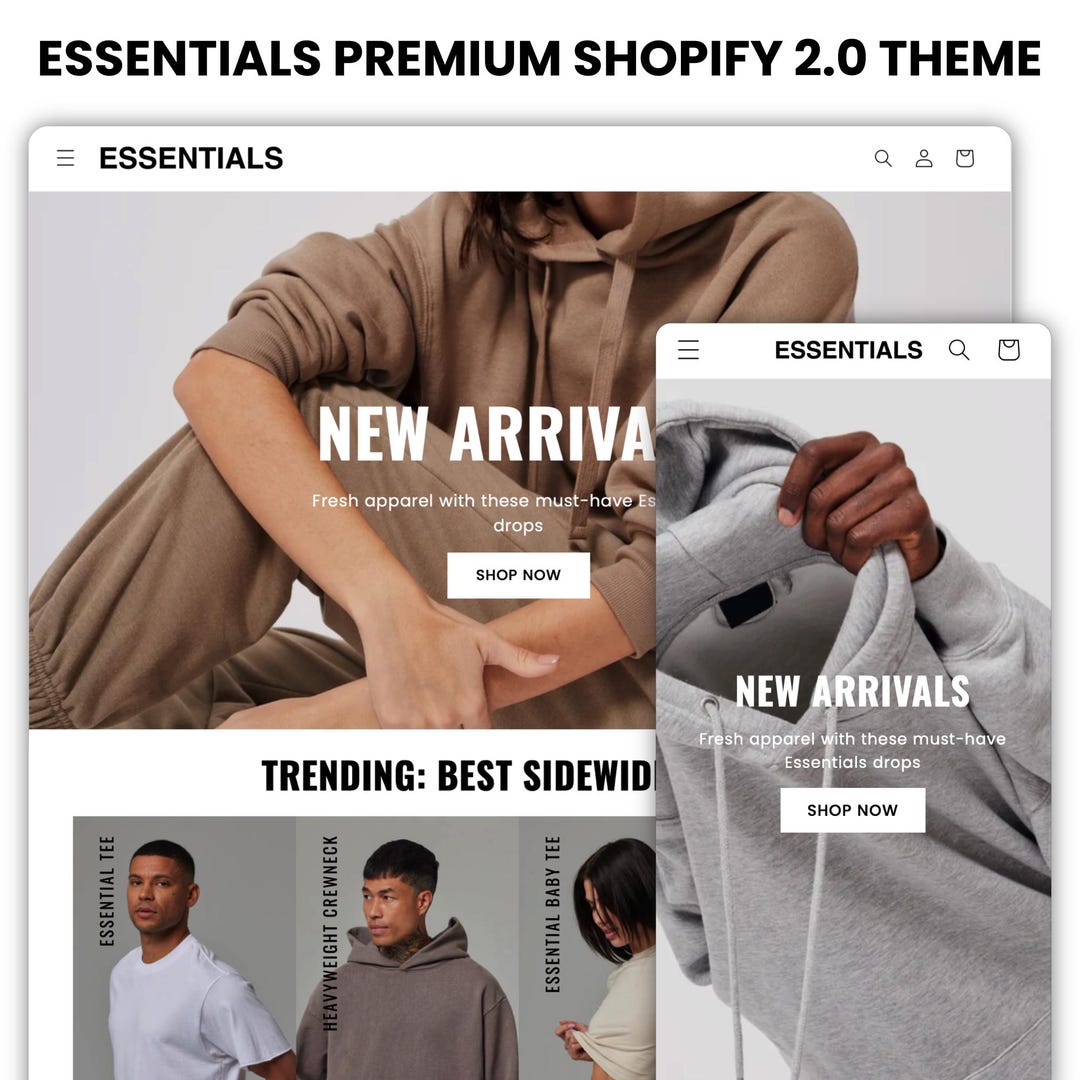 Essentials Shopify Theme | Shopify 2.0 Theme Template | Fashion Shopify ...