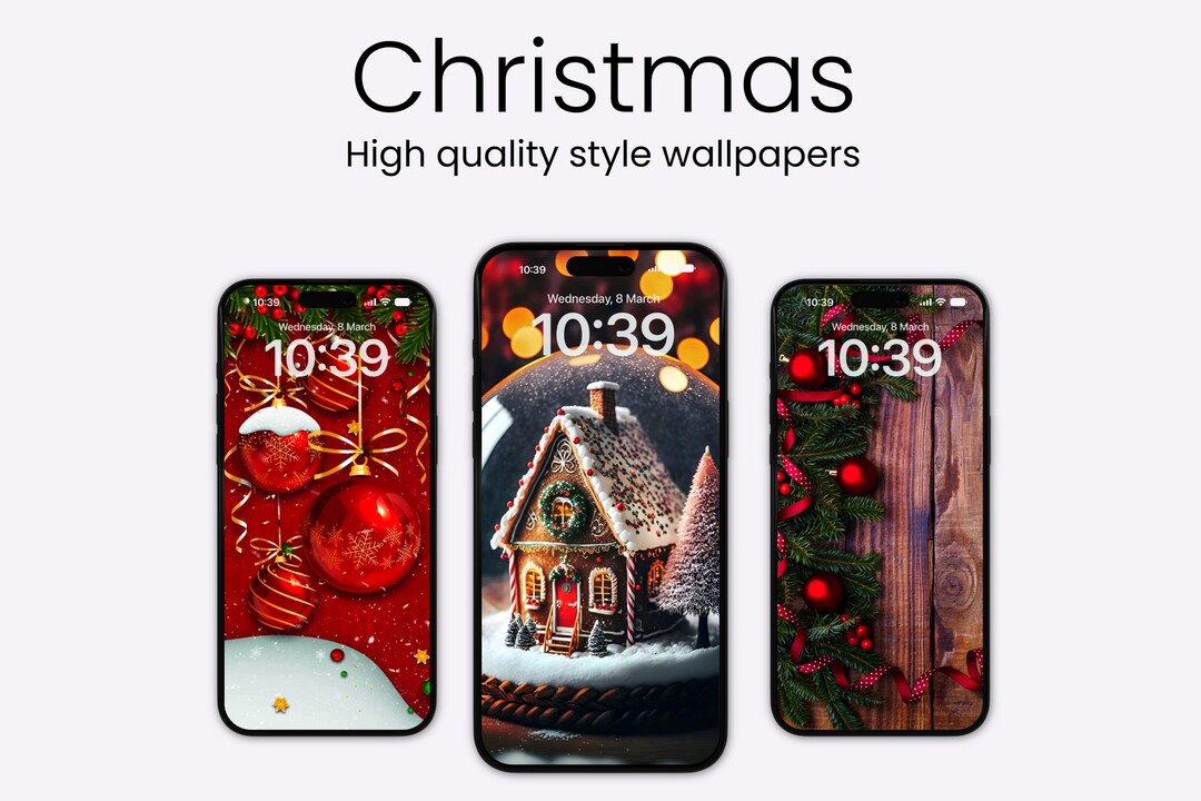 20+ Christmas Style Wallpapers for iPhone and Android Phones Home ...