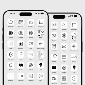 Premium Light and Dark App Icons | Minimal | Ios 18 Homescreen | Modern ...