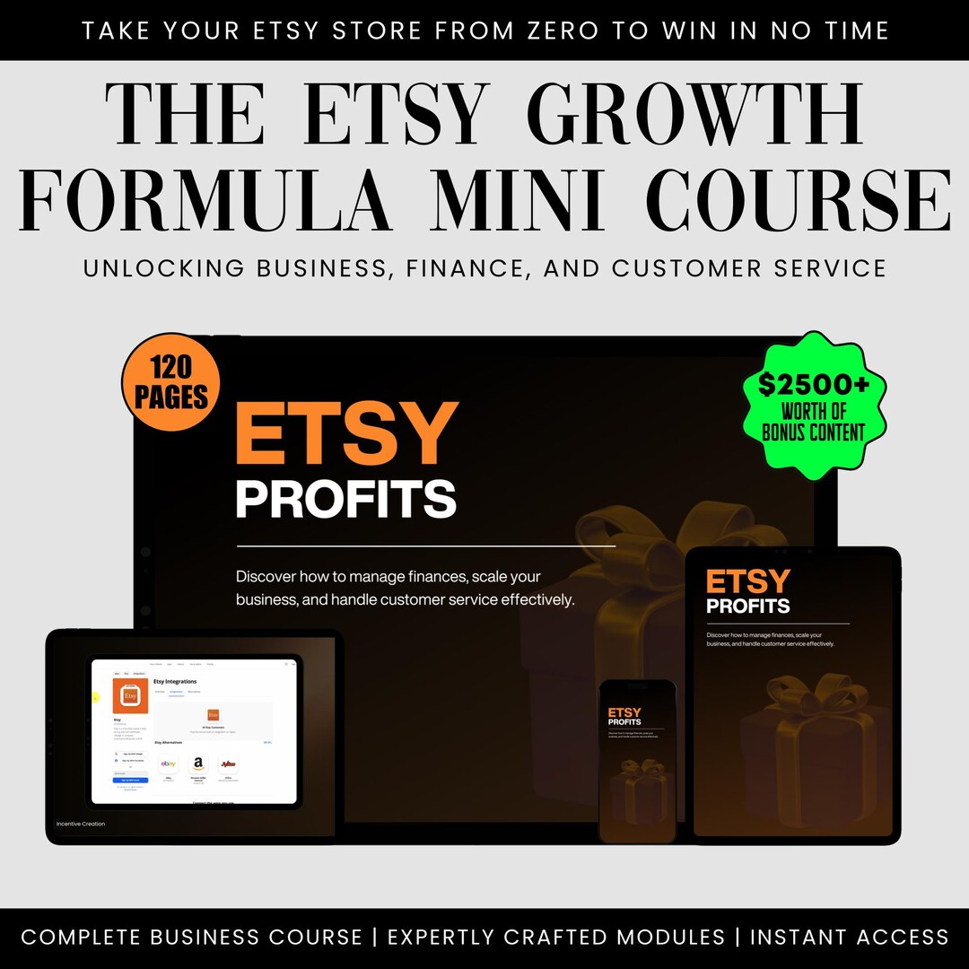 Etsy Shop Growth Formula Mini Course | Full Course | Lifetime Access ...