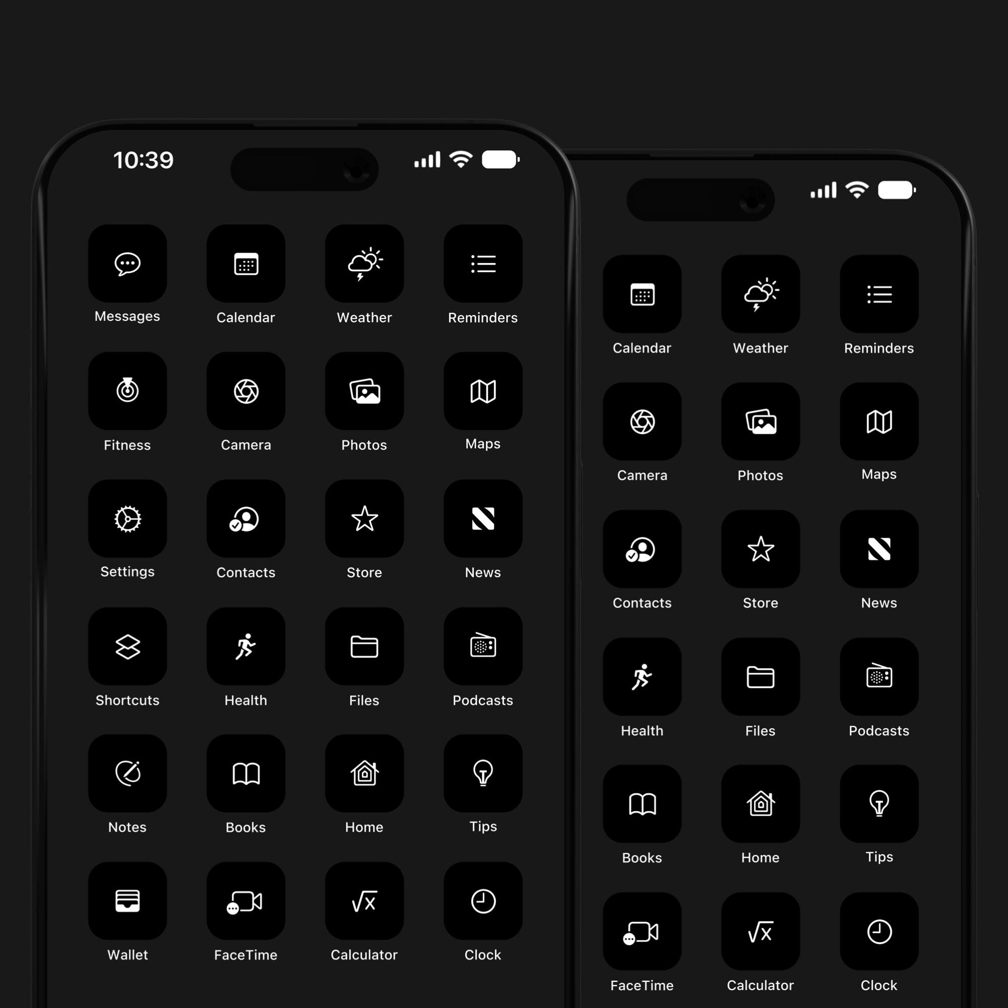 Premium Light and Dark App Icons | Minimal | Ios 18 Homescreen | Modern ...