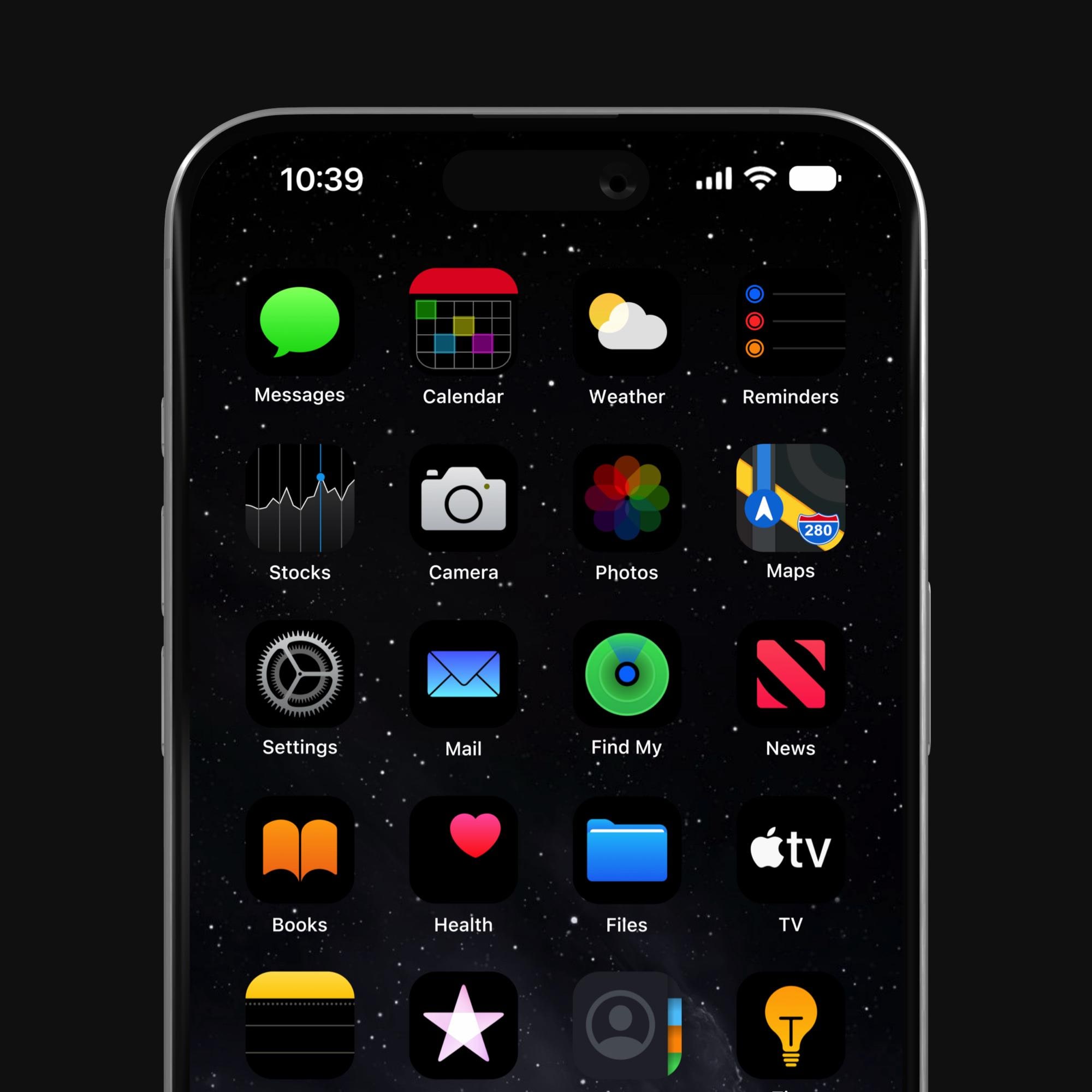 Dark Mode Ios Onyx Black App Icons Dark Minimal Stunning Ios 14 ...