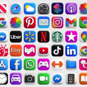 Premium Light and Dark App Icons 3D | Minimal | Ios 18 Homescreen ...