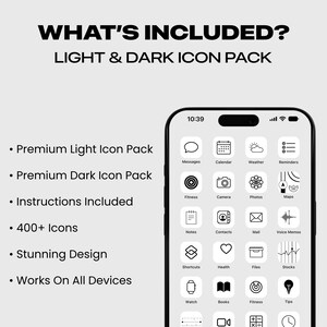 Premium Light and Dark App Icons | Minimal | Ios 18 Homescreen | Modern ...