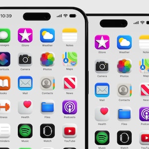 Premium Light and Dark App Icons 3D | Minimal | Ios 18 Homescreen ...