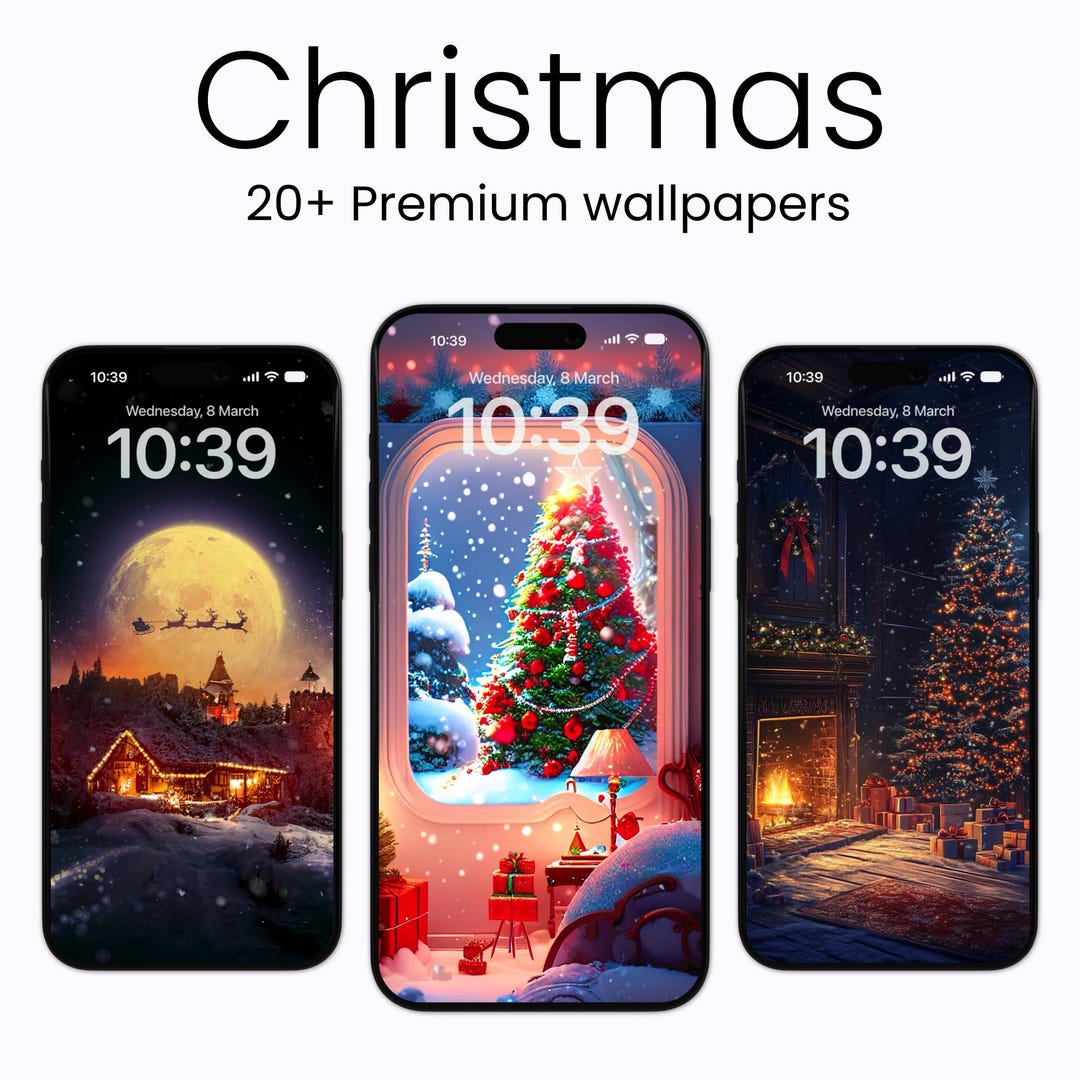 20+ Christmas Style Wallpapers for iPhone and Android Phones Home ...