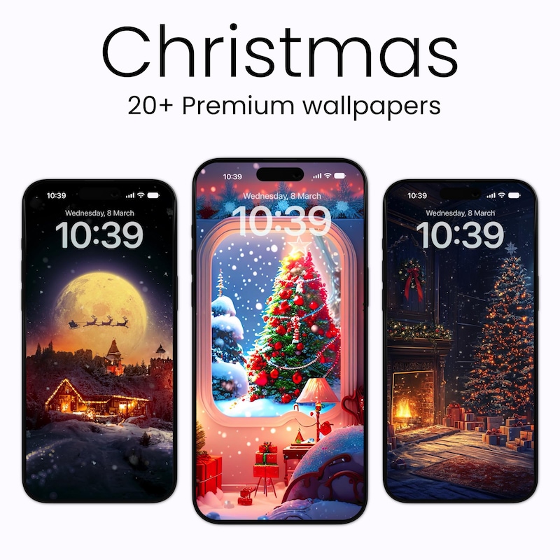 Hd Wallpaper Christmas - Etsy