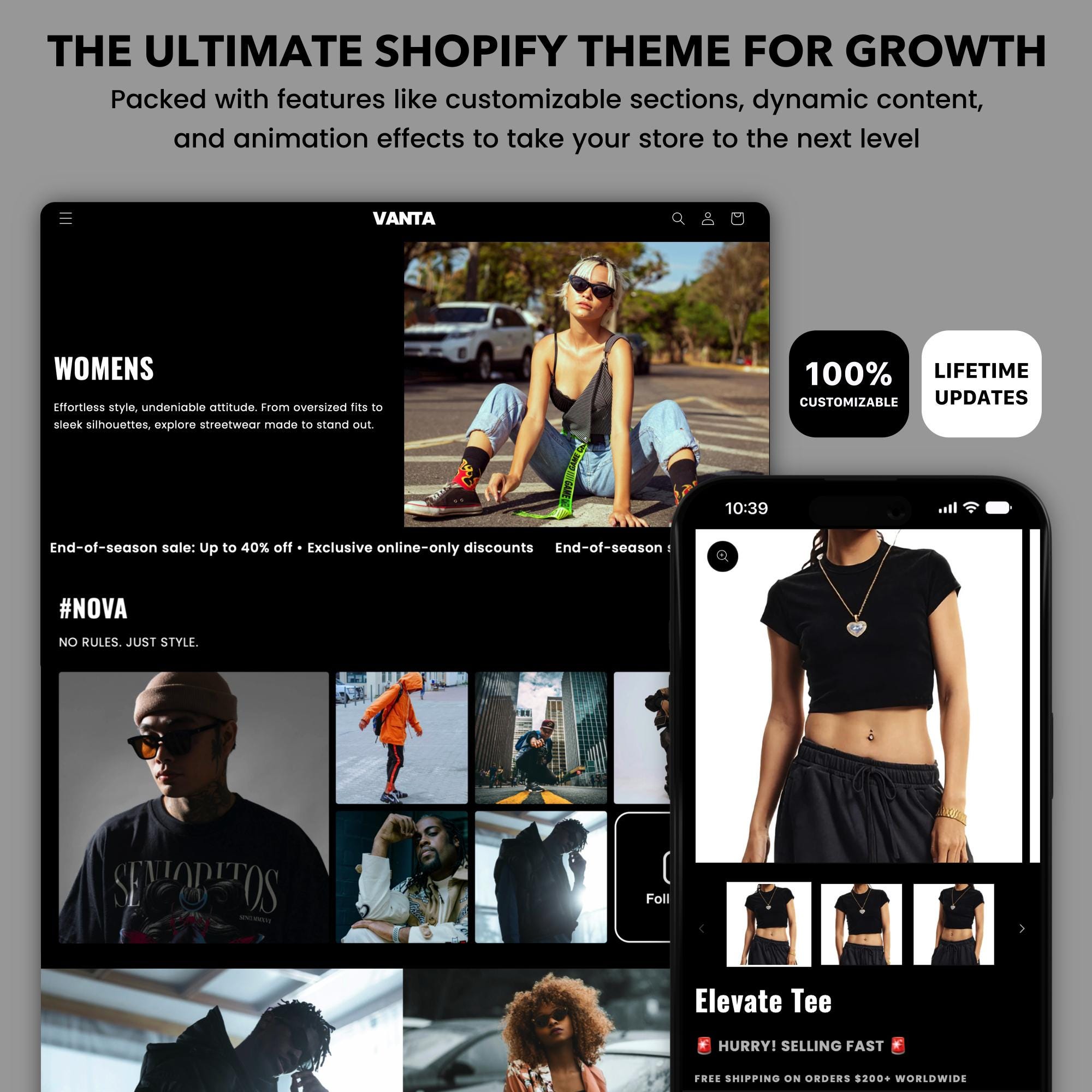 Vanta Shopify Theme | Shopify Theme Template | Fashion Shopify Theme ...