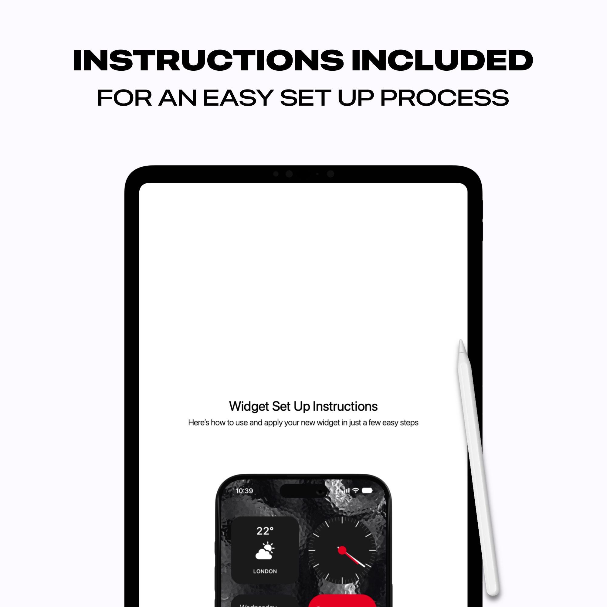 Minimal Clock Widgets, Widgy Widgets iPhone Wallpapers, Widgy ...