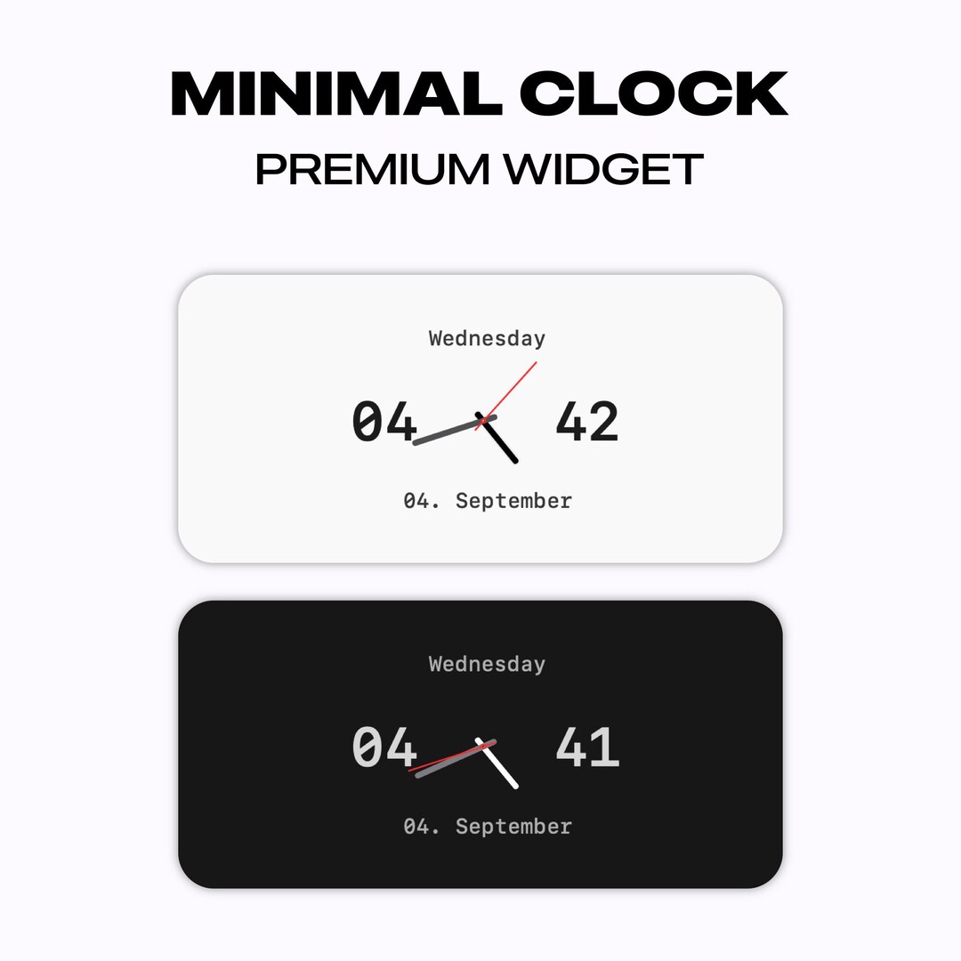 Minimal Clock Widgets, Widgy Widgets iPhone Wallpapers, Widgy, Wallpaper Iphone, iPhone ...