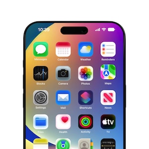 Glow iPhone App Icons Homescreen Icons Minimal Glowing Home Screen ...