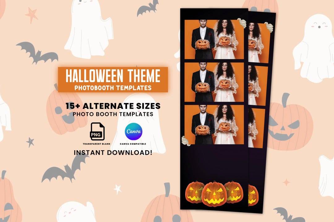 Halloween Theme Photo Booth Template, Halloween Photobooth Templates ...