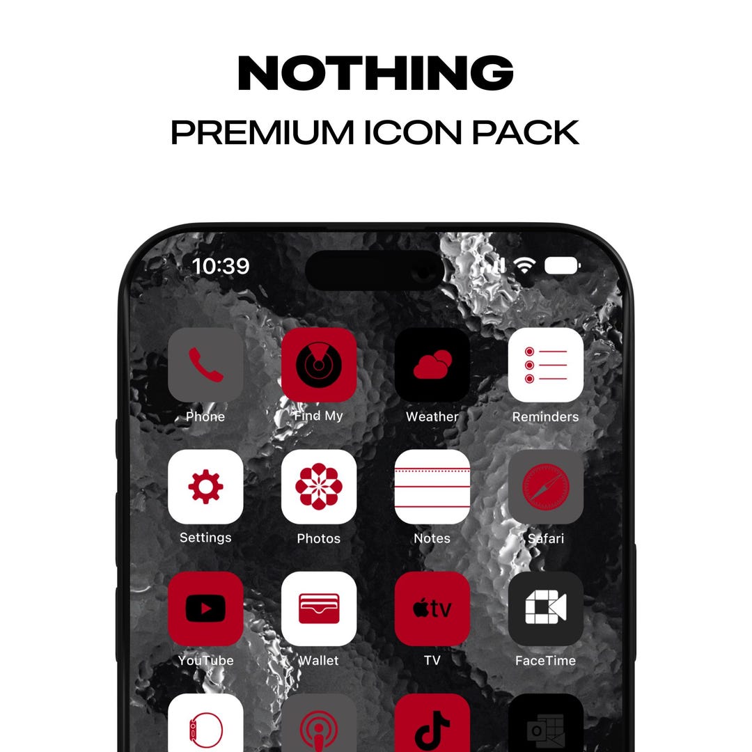 Nothing Phone App Icons | Homescreen App Icons | Nothing Style Theme ...