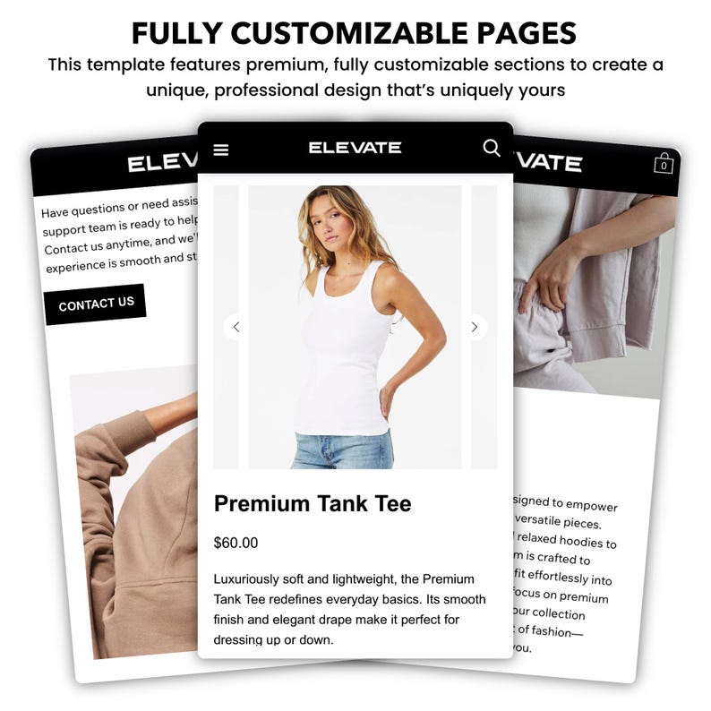 Elevate Wix Template | Wix Website Theme | Fashion Wix Template | Wix ...